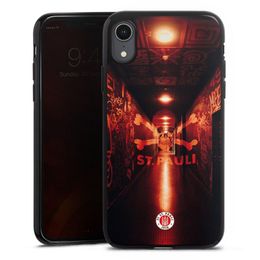DeinDesign iPhone Xr Handy Silikon H&uuml;lle Case schwarz Handyh&uuml;lle Fc St. Pauli Official Licensed Product