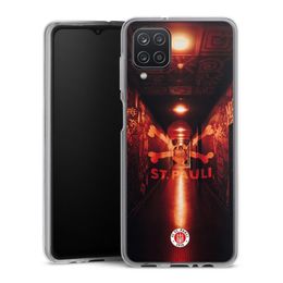DeinDesign Galaxy A12 Handy Silikon H&uuml;lle Case transparent Handyh&uuml;lle Fc St. Pauli Official Licensed Product Silikon Case