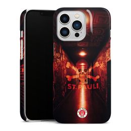 DeinDesign iPhone 13 Pro Handy Premium Case Smartphone Handyh&uuml;lle Schutzh&uuml;lle gl&auml;nzend Fc St. Pauli Official Licensed Product Premium Case