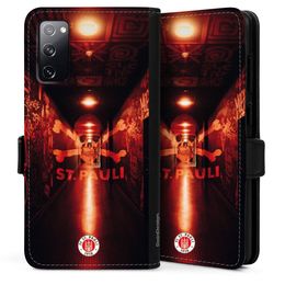 DeinDesign Galaxy S20 Handy Klapph&uuml;lle Handyh&uuml;lle aus Kunst Leder schwarz Flip Case Fc St. Pauli Official Licensed Product Sideflip mit Lasche