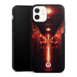 DeinDesign iPhone 12 mini Handy Slim Case extra d&uuml;nn Silikon Handyh&uuml;lle schwarz H&uuml;lle Fc St. Pauli Official Licensed Product Silikon Slim Case