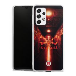 DeinDesign Galaxy A33 5G Handy Silikon H&uuml;lle Case transparent Handyh&uuml;lle Official Licensed Product Fc St. Pauli Silikon Case