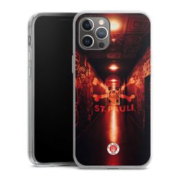 DeinDesign iPhone 12 Pro Max Handy Silikon H&uuml;lle Case transparent Handyh&uuml;lle Official Licensed Product Fc St. Pauli Silikon Case
