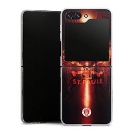 DeinDesign Galaxy Z Flip 5 Handy Hard Case Schutzh&uuml;lle transparent Smartphone Handy H&uuml;lle Official Licensed Product Fc St. Pauli Hard Case