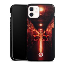 DeinDesign iPhone 12 mini Handy Silikon H&uuml;lle Case schwarz Handyh&uuml;lle Fc St. Pauli Official Licensed Product