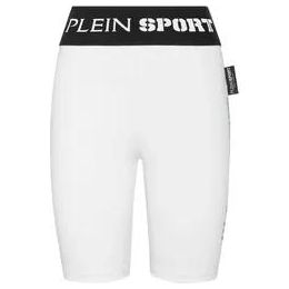 Leggings Plein Sport "Sport-Leggings", Damen, Gr. S, US-Gr&ouml;&szlig;en, wei&szlig; (0121, wei&szlig;, multicolorot), Obermaterial: 88% Baumwolle, 12% Polyester, Hosen Leggings