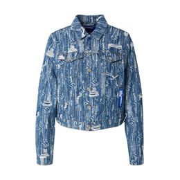 KARL LAGERFELD JEANS Jacke Damen Gr&ouml;&szlig;e XL blue denim / offwhite