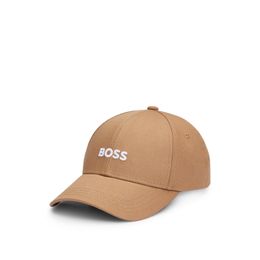 Baseball Cap BOSS "Zed", Herren, beige (medium_beige), Twill, Baumwolle, bestickt, unifarben, Caps, mit Logostickerei, Unisex
