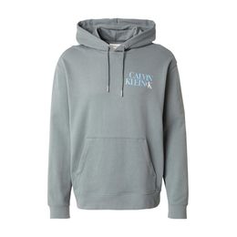 Calvin Klein Jeans Sweatshirt Herren Gr&ouml;&szlig;e XS pastellblau / grau / wei&szlig;