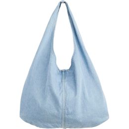 Levi's Schultertasche LEVI'S "EMERSON SHOULDER BAG", Damen, ocean indigo wash 12, Denim/Jeans, Baumwolle, Taschen Schultertasche, aus Baumwolldenim, l&auml;ssiger Stil