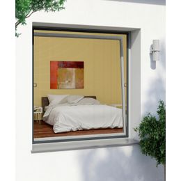 Insektenschutz-Fensterrahmen Windhager "RHINO", grau (rahmen: anthrazit gewebe: anthrazit), B:100cm H:120cm, Insektenschutzgitter, BxH: 100x120 cm