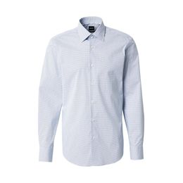 BOSS Button Up Shirt 'JOE' male size S/M Navy / Light blue / White