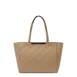 K by KARL LAGERFELD Karl Lagerfeld Shopper 'ARCHIVE BARRE' Damen Gr&ouml;&szlig;e One Size cappuccino