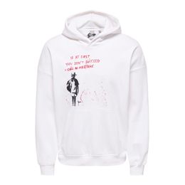 Only & Sons Only & Sons Sweatshirt Herren Gr&ouml;&szlig;e M rot / schwarz / wei&szlig;
