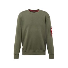 Alpha Industries Sweatshirt Herren Gr&ouml;&szlig;e XXXL anthrazit / gr&uuml;n / rot / wei&szlig;
