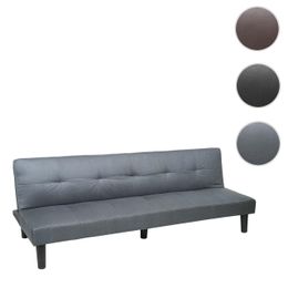 Mendler 3er-Sofa HWC-G11, Couch Schlafsofa G&auml;stebett Bettsofa Klappsofa, Schlaffunktion 195cm ~ Variantenang 70763
