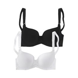 Petite Fleur By Lascana Umstand Still-BH Damen Gr&ouml;&szlig;e 80 schwarz / wei&szlig;