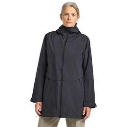 Langjacke Jack Wolfskin "MAINKAI LONG JKT W", Damen, Gr. L (42/44), grau (phantom), Obermaterial: 100% Polyester. Futter: 100% Polyester, Jacken Langjacke