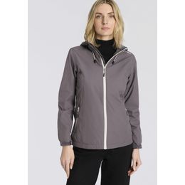 Regenjacke CMP, Damen, Gr. 42, terra, Obermaterial: 100% Polyester. Futter: 100% Polyester, eingesetzt abgestepptes B&uuml;ndchen mit innenliegendem Gummizug,mit verstellbarem Klettverschluss, Jacken Regenjacke, Atmungsaktiv & Winddicht & Wasserdicht, &Uuml;bergangsjacke
