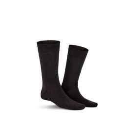 Socken Kunert "RICHARD", Damen, Gr. 43-46, braun, meliert, Baumwollmischung, normal, Socken Socken, druckfreier Komfortbund, weich, sportlicher Look