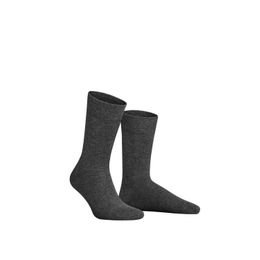 Socken Hudson "RELAX COTTON", Damen, Gr. 47-48, grau, meliert, Obermaterial: 97% Baumwolle, 3% Elasthan, normal, Socken Socken, druckfreier Relax-Komfortbund