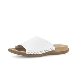 Pantolette Gabor "Pantolette", Damen, Gr. 41, wei&szlig;, Schuhe Pantolette