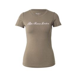 Pepe Jeans T-Shirt 'SENA' Damen Gr&ouml;&szlig;e S oliv / wei&szlig;
