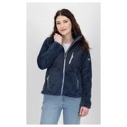 Fleecejacke LPO "FEDORA WMN", Damen, Gr. 44L, blau (navy), 100% Polyester, Jacken Fleecejacke