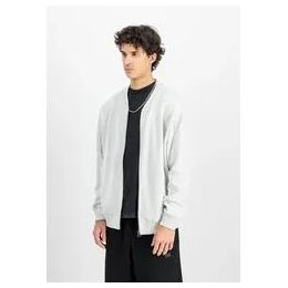 Bomberjacke Alpha Industries "Studio Edition Fleece Bomber", Herren, Gr. XXL, grau (pastel grau melange), Obermaterial: 80% Baumwolle, 20% Polyester, Jacken Bomberjacke