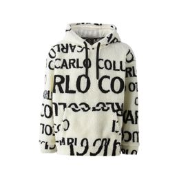 Carlo Colucci Sweatshirt 'Corazzola' male size XS Black / natural white
