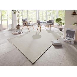 Teppich ELLE DECORATION "Millau" Gr. 2, beige, B:80cm H:4mm L:150cm, Kunstfaser, Teppiche, Teppich, Flachgewebe, In-& Outdoor, Modern, Terrasse, Balkon, Wohnzimmer
