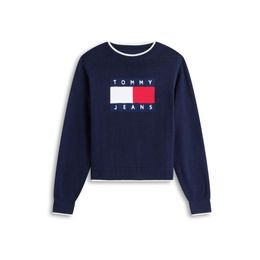 Tommy Jeans Sweater female size XXL Dark blue / bright red / White
