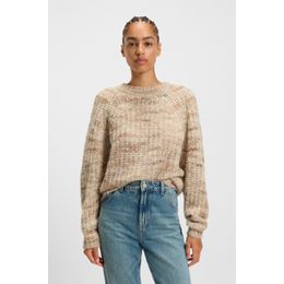 Strickpullover BOSS Orange "Fiambella Premium Damenmode", Damen, Gr. L (40), open miscellaneous 968, Strick, Obermaterial: 85% Alpaka, 15% Polyamid, mehrfarbig, relaxed fit normal, Rundhals, Raglan&auml;rmel, Pullover Strickpullover, Rundhalsausschnitt, mit Alpaka-Wolle