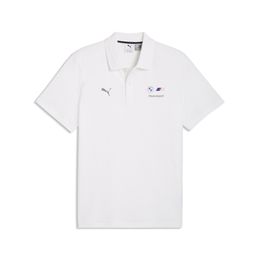 Poloshirt Puma "BMW M MOTORSPORT Essentials Polo Herren", Damen, Gr. L, wei&szlig;, Obermaterial: 100% Baumwolle. Kragen: 96% Baumwolle, 4% Elasthan. Rippe: 4% Elasthan, 96% Baumwolle, regular fit, Shirts