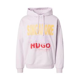 Hugo Sweatshirt Herren Gr&ouml;&szlig;e M gelb / flieder / rot