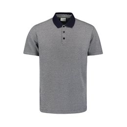 NO EXCESS Poloshirt Herren Gr&ouml;&szlig;e XL navy / wei&szlig;