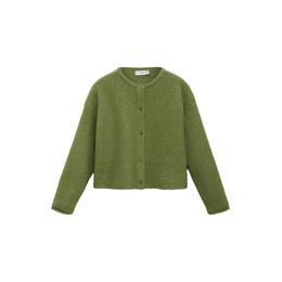 Mango Kids Strickjacke 'JANINE' M&auml;dchen Gr&ouml;&szlig;e 164 gr&uuml;n