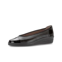 Ballerina Gabor "Sportliche Ballerina", Damen, Gr. 42,5, schwarz, Schuhe Ballerina