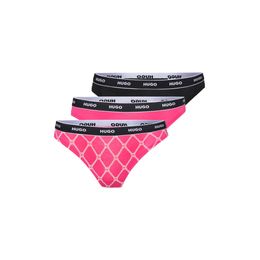 Hugo String Damen Gr&ouml;&szlig;e XXL pink / schwarz / wei&szlig;