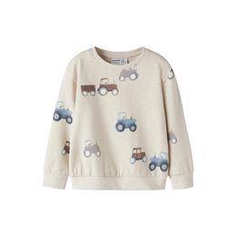 name it Sweatshirt 'NMMFotractor' Jungen Gr&ouml;&szlig;e 116 navy / braun / grau / stone