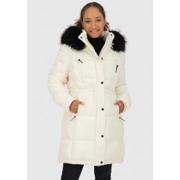 alife and kickin Steppmantel ALIFE & KICKIN "MoonwalcAK A", Damen, Gr. M (38), beige (coconut milk), Steppware, Obermaterial: 100% Polyester, unifarben, tailliert kniefrei, ohne Ausschnitt, M&auml;ntel Steppmantel, winterlicher Kurzmantel mit abnehmbarem Fellimitat