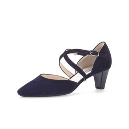 Spangenpumps Gabor "Spangenpumps", Damen, Gr. 40,5, blau, Schuhe Spangenpumps