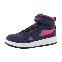 Sneakerboots Kappa "Jello", Jungen, Gr. 32, denim, pink, Synthetik, Schuhe Sneakerboots, Winterschuhe, Winterboots, Sneaker, gef&uuml;ttert