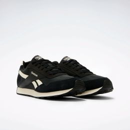 Sneaker Reebok CLASSIC "REEBOK GLIDE LOW", Damen, Gr. 40, schwarz (washed schwarz, schwarz, vintage chalk), Leder, Synthetik, Textil, Schuhe Sneaker