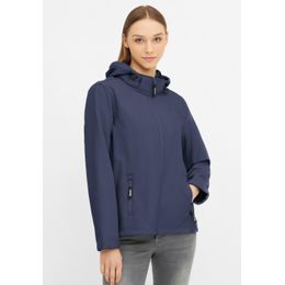 Outdoorjacke Bench. "643185", Damen, Gr. 42, blau (crown blau), Web, Obermaterial: 100% Polyester, unifarben, Jacken Outdoorjacke