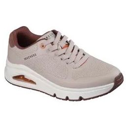 Sneaker Skechers "UNO ICON", Herren, Gr. 45, beige, Leder, Schuhe Sneaker, Keilsneaker, Sneaker mit Luftkissen