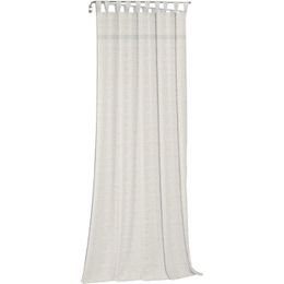 Vorhang WIRTH "Wiessee" Gr. 1, wei&szlig;, B:75cm H:125cm, Jacquard, Baumwolle, Leinen, Modal, Gardinen