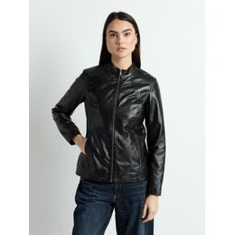 Lederjacke JCC "31023627", Damen, Gr. 36, schwarz, Obermaterial 100% Lammleder / Futter: 100% Polyester, Jacken