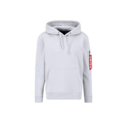 Hoodie Alpha Industries "Air Force Hoodie", Herren, Gr. L, grau (pastel grau), Obermaterial: 80% Baumwolle, 20% Polyester, regular fit, Sweatshirts Hoodie