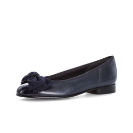 Ballerina Gabor "Eleganter Ballerina", Damen, Gr. 41, blau, Schuhe Ballerina